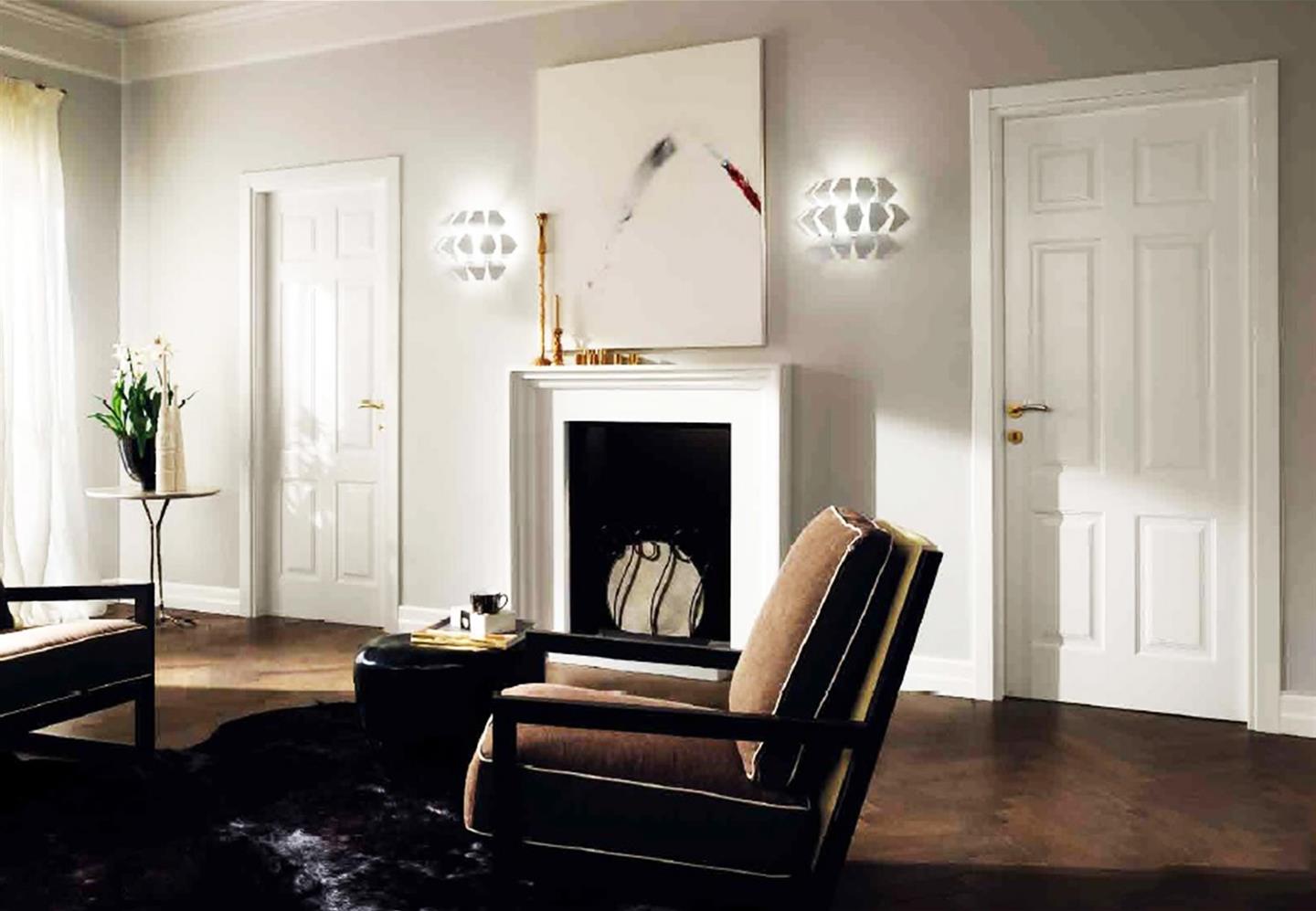 Porte bianche classiche Garofoli Miraquadra e Mirabilia