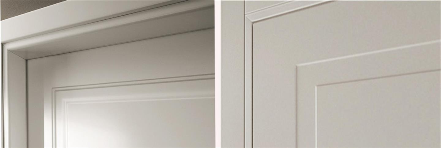 Porte bianche classiche Garofoli Miraquadra e Mirabilia