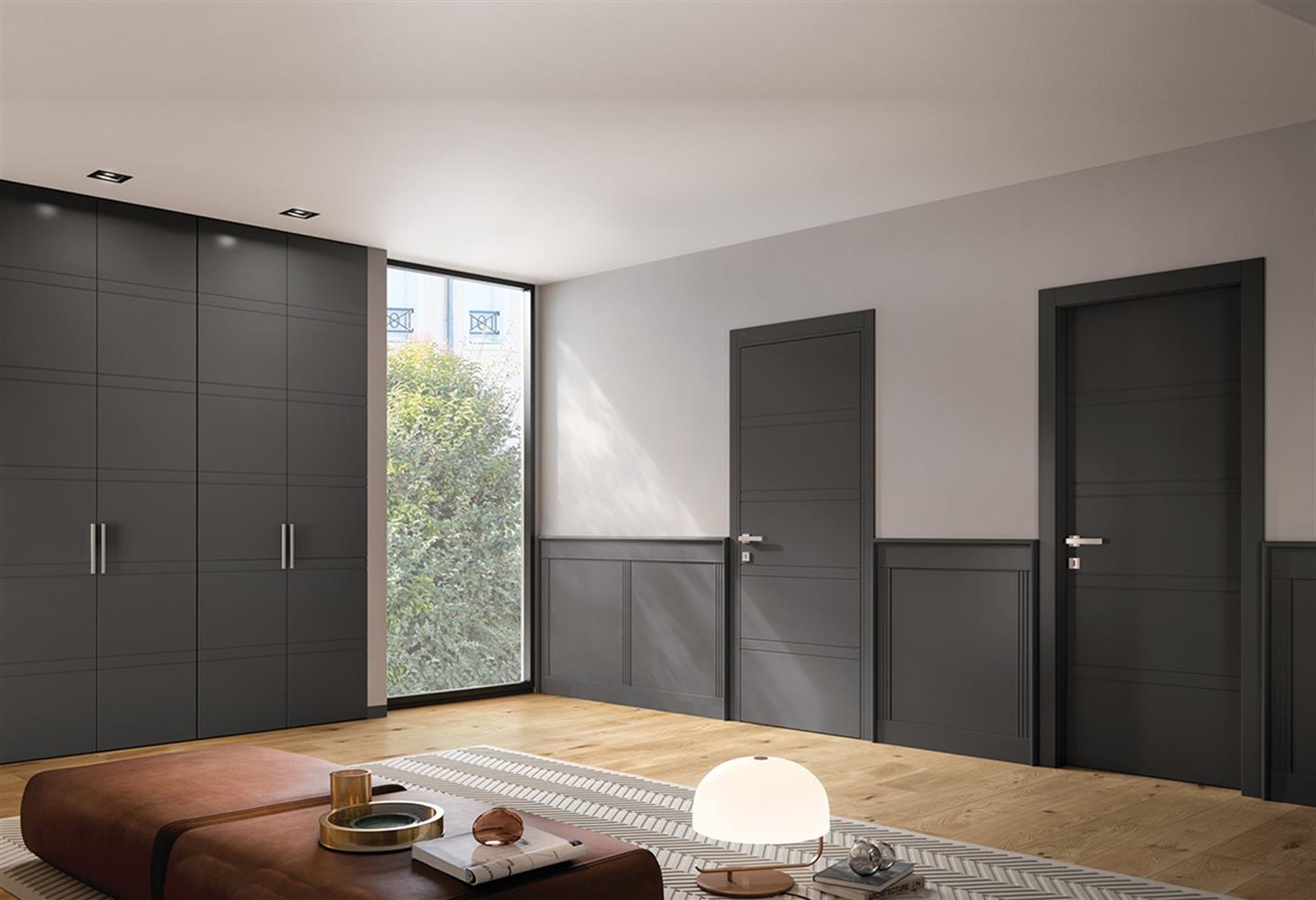 Porte bianche classiche Garofoli Miraquadra e Mirabilia